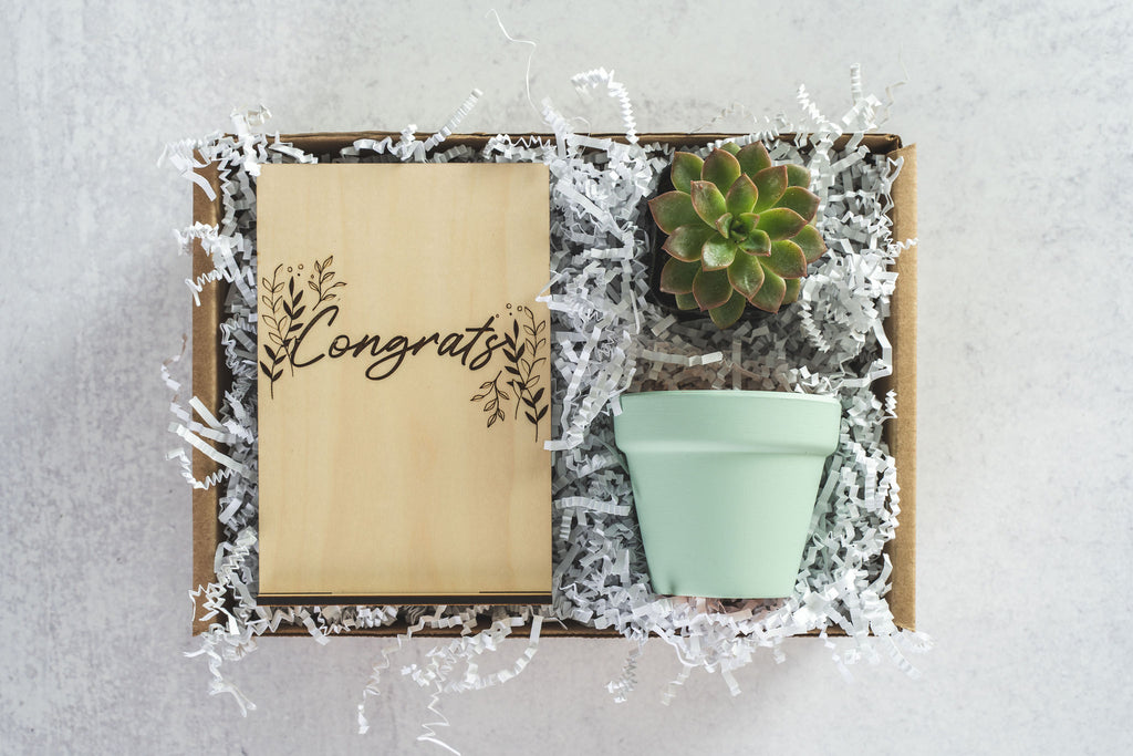 Congrats Floral Gift Box – Succulent Bar